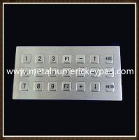 China Stainless Steel 21 Key 3x7 Matrix Industrial Numeric Keypad IP65 IK07 for sale