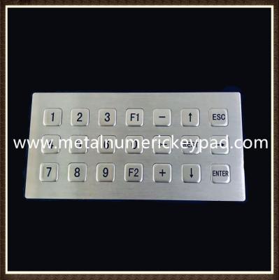 China Stainless Steel 21 Key 3x7 Matrix Industrial Numeric Keypad IP65 IK07 for sale