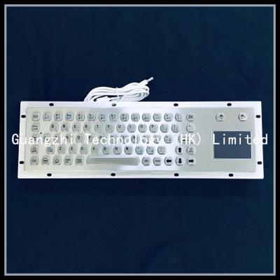China Riot Metal 304SS IK07 Industrial Keyboard with Touchpad IP65 65 Keys 2.0mm Stroke for sale