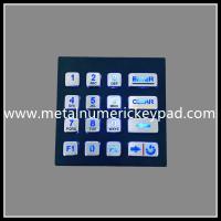 China Illuminated 16 Key Stainless Steel Numeric Keypad IP67 Waterproof 1.5mm Stroke for sale
