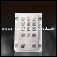 China 14 Key Stainless Steel 304 Waterproof Silicone Keyboard IP68 5V Backlit for sale