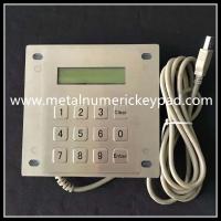China 12 Key Stainless steel 304 Metal Numeric Keypad With LED Display for sale