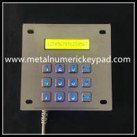 China FCC Certified Stainless Steel 304 Backlit Numeric Keyboard 94mm x 118.5mm with LCD Display for sale