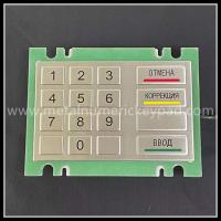 China 16 Key Stainless Steel Metal Numeric Keypad IP65 Waterproof ATM Keyboard 160x102mm for sale