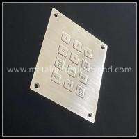 China 12 Key ATM Metal Mechanical Keyboard Access Control IP65 Waterproof 102x121.5mm for sale