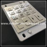China RS232 4x4 Matrix Stainless Steel Keypad 0.45mm Key Travel 3N Force for sale