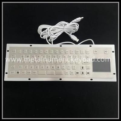 China IK07 304 Stainless Steel Industrial Keyboard with Touchpad IP65 Waterproof 68 Keys USB PS2 for sale