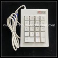 China Industrial 17 Key USB Numeric Keypad 139.5x103x25.9mm ABS Plastic White for sale