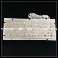 China 68 Key Stainless Steel Embedded Numeric Keypad USB Interface IP65 Waterproof 299x110mm for sale