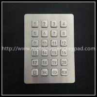 China 24 Key Backlit Metal Numeric Keyboard IP65 Waterproof Access Control Keypad 288x208mm for sale