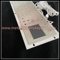 China 304 Stainless Steel Industrial Metal Keyboard 68 Keys IP65 Waterproof Dustproof 5V DC for sale