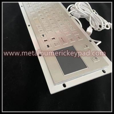 China 304 Stainless Steel Industrial Metal Keyboard 68 Keys IP65 Waterproof Dustproof 5V DC for sale