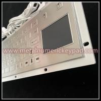 China SS304 Industrial Keyboard with Touchpad Waterproof IP65 68 Keys 2.0mm Stroke for sale