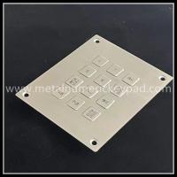 China 12 Key Metal Numeric Keypad Brushed 304 Stainless Steel USB Interface for sale