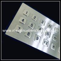 China Stainless Steel 21 Key 3x7 Matrix Industrial Numeric Keypad 160x81mm IP65 Bluetooth for sale