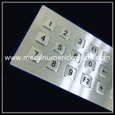 China Stainless Steel 21 Key 3x7 Matrix Industrial Numeric Keypad 160x81mm IP65 Bluetooth for sale