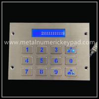 China Digital Illuminated Led Display Stainless Steel Keypad 304 Grade Usb for sale