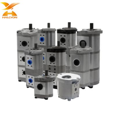 China Excavator Double Hydraulic Charge Gear Pump High Pressure 25cc for Shimadzu Rexroth Kubota Kobelco for sale