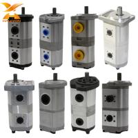 China Excavator Double Hydraulic Charge Gear Pump High Pressure 25cc for Shimadzu Rexroth Kubota Kobelco for sale