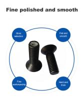 China Hexagon Socket Head Cap Screw Full Thread Blackened Carbon Steel with TT Payment Term for sale