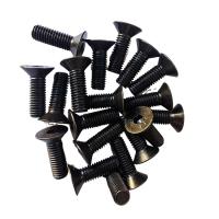China ZINC PLATED Flat Countersunk Head Hex Cap Screw Alloy Steel Full Thread Payment term TT for sale