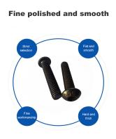 China Stainless Steel Payment Blackened Carbon Steel Screw Full Thread Screw for TT Payment for sale