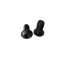 China Fully Thread Black Coated Hex Screw OEM Acceptable Flat Round Head Screw for Products for sale