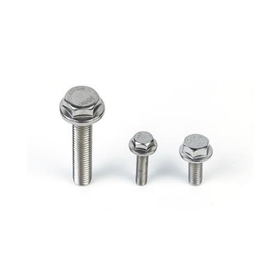 China Gb5789 304 Stainless Steel Flange Hexagon Bolt with Partial Thread and Serrated Head for sale