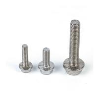 China 304 Stainless Steel Hexagonal Flange Bolts Gb5789 Tooth Flower Screw with Plain Finish for sale