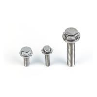 China Customized 304 316 A2 A4 Hex Flange Titanium Machine Thread Bolt for Stainless Steel for sale