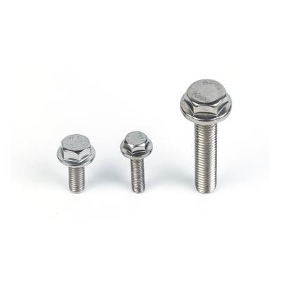 China Customized 304 316 A2 A4 Hex Flange Titanium Machine Thread Bolt for Stainless Steel for sale