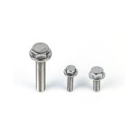 China 304 Stainless Steel Flange Hexagonal Bolt with Outer Hexagonal Head M5 M6 M8 M10 M12 for sale