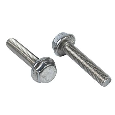 China Metric Point Stainless Steel Hex Flange Bolt M6 M10 with GB Standard for sale