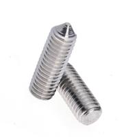 China Stainless Steel Hex Slotted Cone Point Set Screw M3 M4 M5 M6 for Full Thread Type for sale