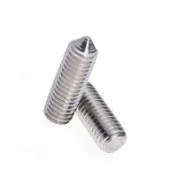 China Stainless Steel Hex Slotted Cone Point Set Screw M3 M4 M5 M6 for Full Thread Type for sale