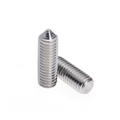 China Stainless Steel Dog Point Hexagon Socket Set Screws with Metric Measurement System for sale