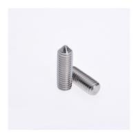 China Stainless Steel M10 Hex Socket Set Screw with Cone Point and INCH Measurement System for sale