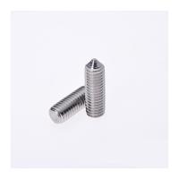 China Stainless Steel Hex Socket Set Screws with Cone Point and A-level Strength Grade for sale