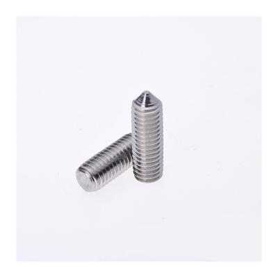 China Stainless Steel Hex Socket Set Screws with Cone Point and A-level Strength Grade for sale