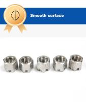 China Hex Slotted Nuts with Other Measurement System DIN935 Carbon Steel and Stainless Steel for sale