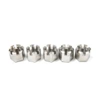 China 2024 Direct Custom M4 M6 M8 Stainless Steel Hex Slotted Nuts Other Finish Connection for sale