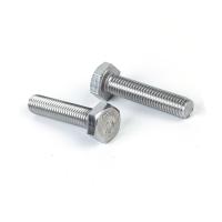 China GB Standard Stainless Steel DIN933 Galvanized Fixing Screws with High Strength Grade for sale
