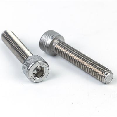 China Stainless Steel Hexagon Socket Screw with Cylindrical Head and Knurled Cup Head in 304 for sale