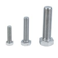 China Stainless Steel M4 M5 M6 M8 M10 Hex Bolt Fasteners Manufacturers with Plain Finish for sale