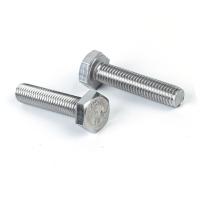 China Stainless Steel M4 M5 M6 M8 M10 Hex Bolt Fasteners Manufacturers with Plain Finish for sale