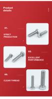 China Stainless Steel M4 M5 M6 M8 M10 Hex Bolt Fasteners Manufacturers with Plain Finish for sale