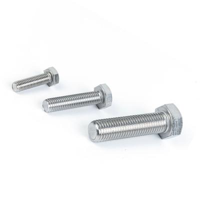 China 304 Stainless Steel Hexagon Head Bolts Din933 Full Threaded Fasteners GB Standard for sale