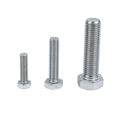 China GB Standard Stainless Steel Hex Head Bolt for OEM Custom Metal Processing DIN933 for sale