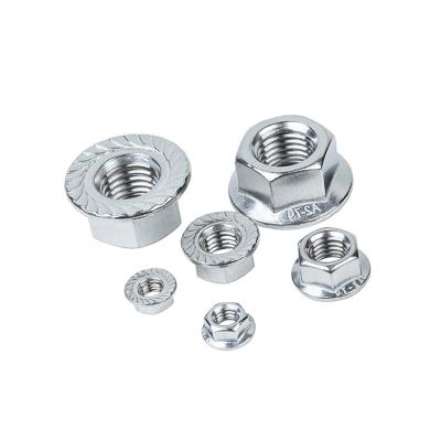 China DIN6923 Standard Stainless Steel 304 Flange Nylock Nut M3 M4 M5 M6 M8 M10 for Control for sale