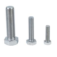 China Plain Finish DIN933 Stainless Steel Nuts and Bolts for Machine Refurbishment for sale